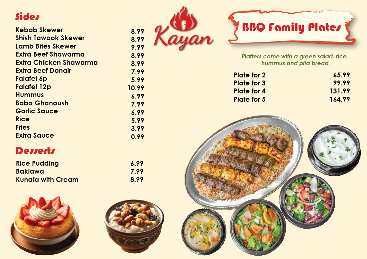 Our Menu